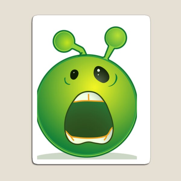 "Crazy yelling alien emoji,alien emoji, back to school emoji, cute ...