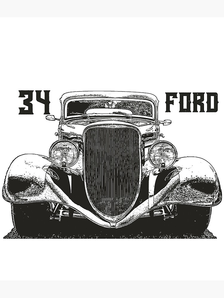 "34 Ford Coupe" Poster for Sale by Gadaboutees | Redbubble