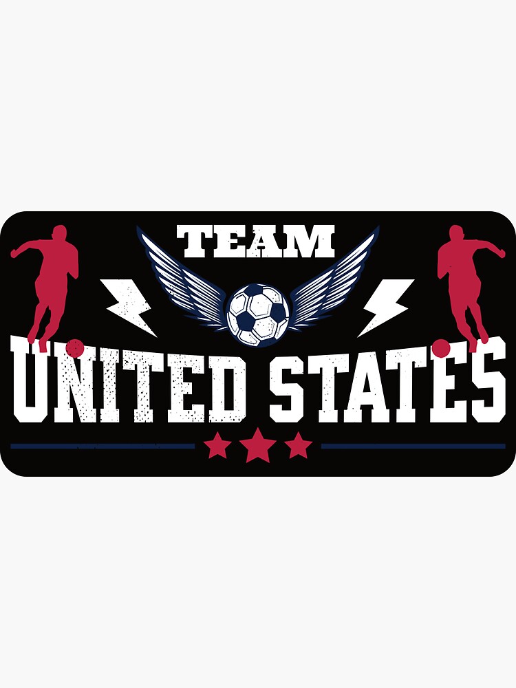 "Team USA Football | Soccer World Cup Supporter" Sticker for Sale by ...