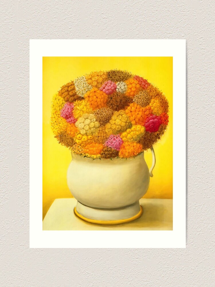 "Fernando Botero Flowers 2006" Art Print for Sale by Fernando Harrison ...