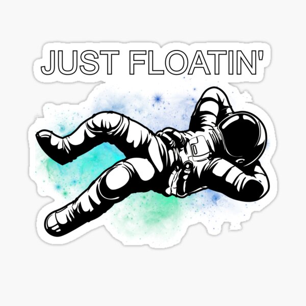 "Just Floatin'" Sticker for Sale by YSK754 | Redbubble