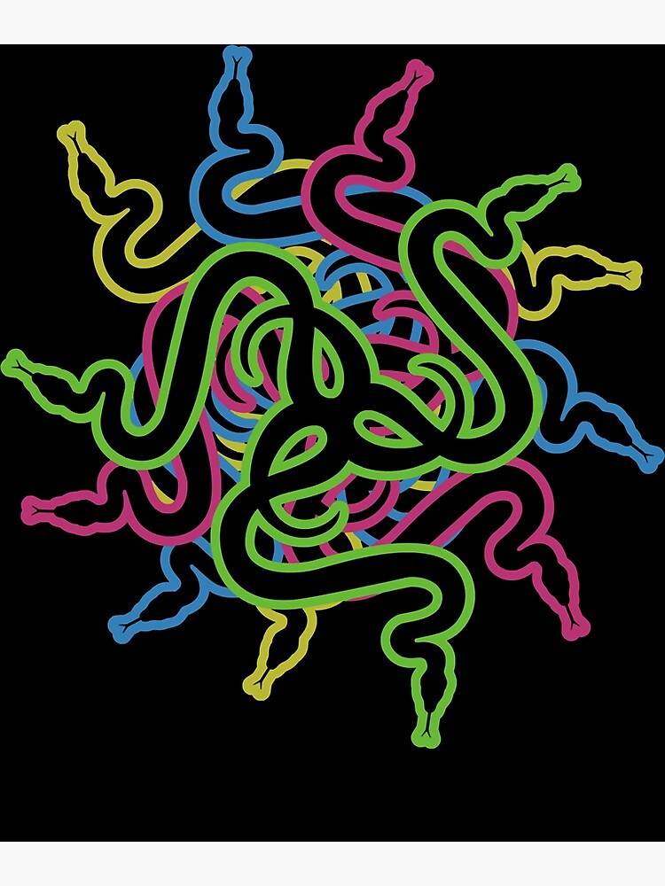 "Razer Logo Sun Multi color" Poster for Sale by EliaBatnez | Redbubble