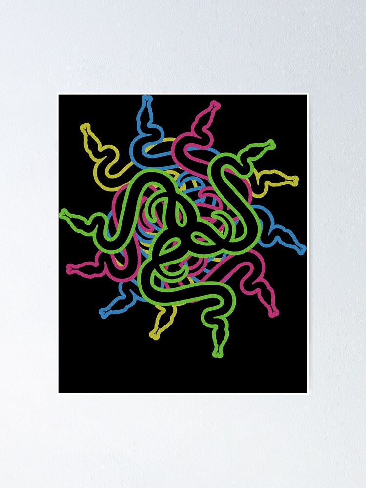 "Razer Logo Sun Multi color" Poster for Sale by EliaBatnez | Redbubble