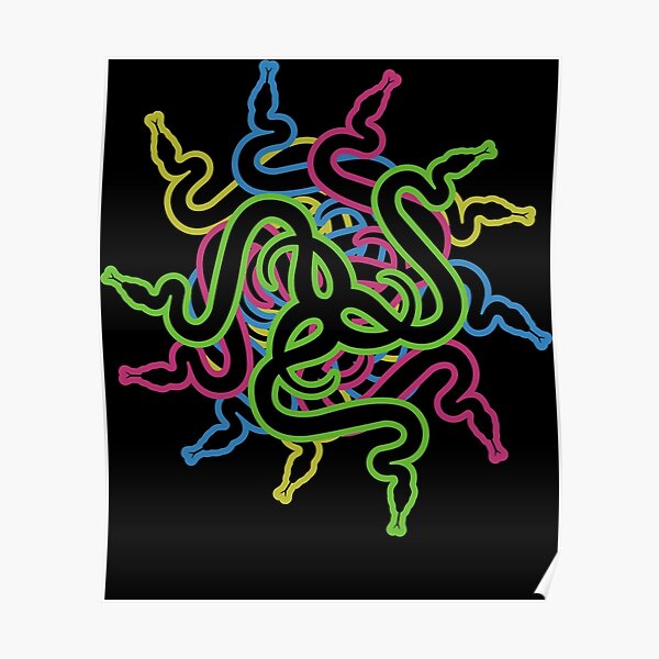 "Razer Logo Sun Multi color" Poster for Sale by EliaBatnez | Redbubble