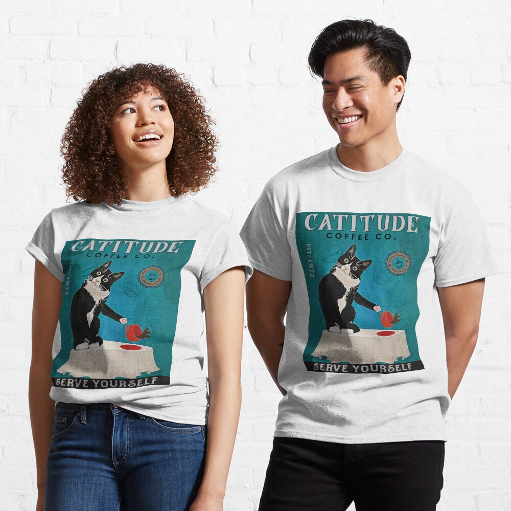 "Cattitude Coffee Serve Yourself" Poster for Sale by JakeGoodwin ...