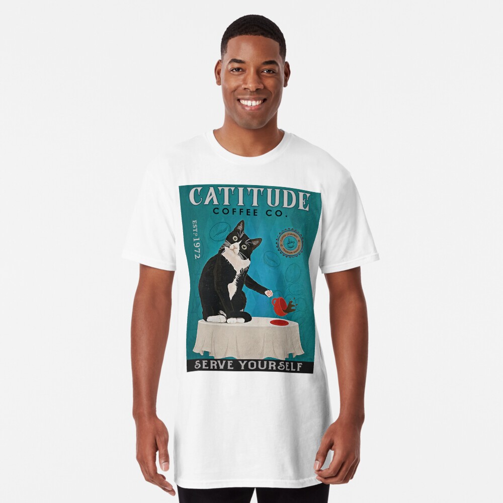 "Cattitude Coffee Serve Yourself" Poster for Sale by JakeGoodwin ...