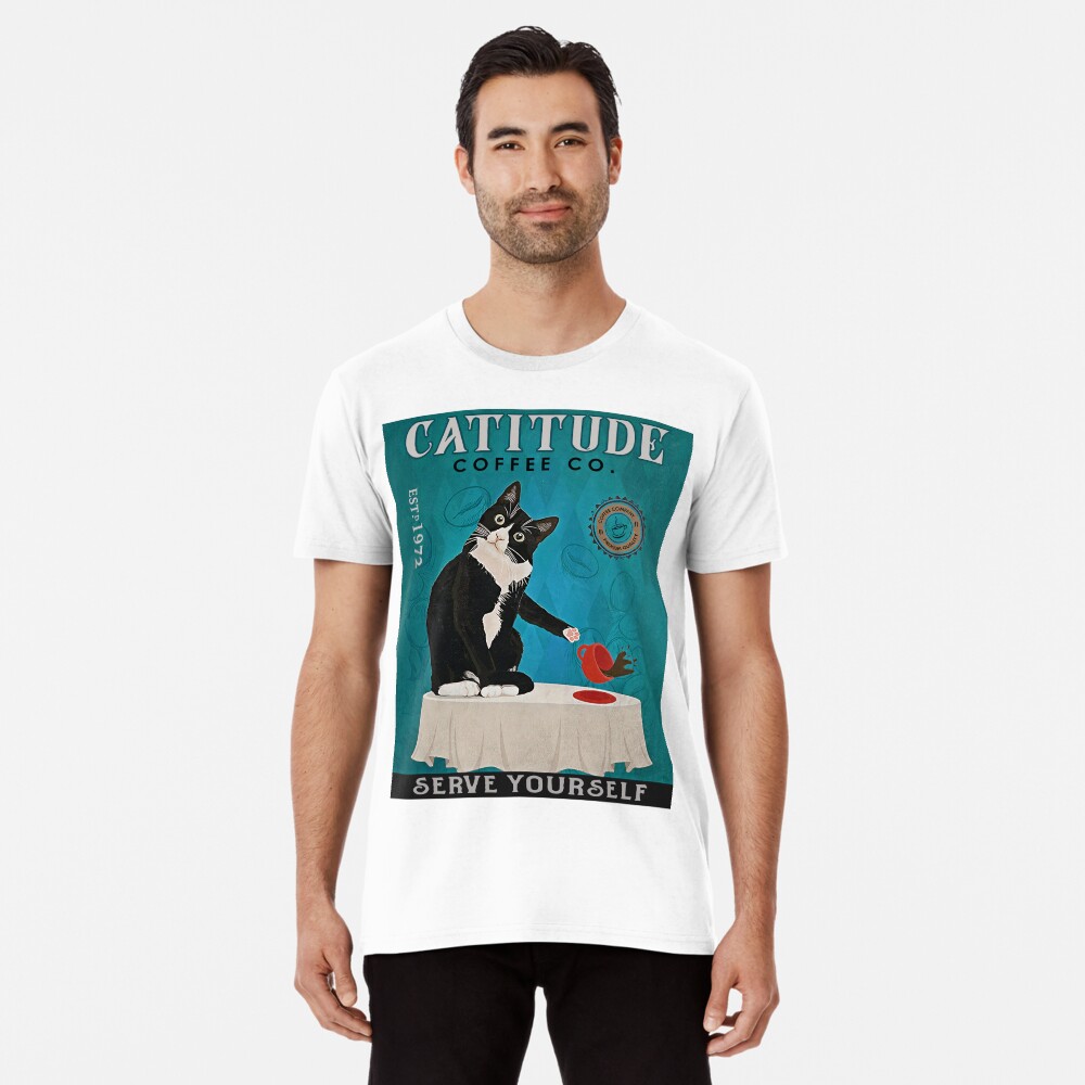 "Cattitude Coffee Serve Yourself" Poster for Sale by JakeGoodwin ...