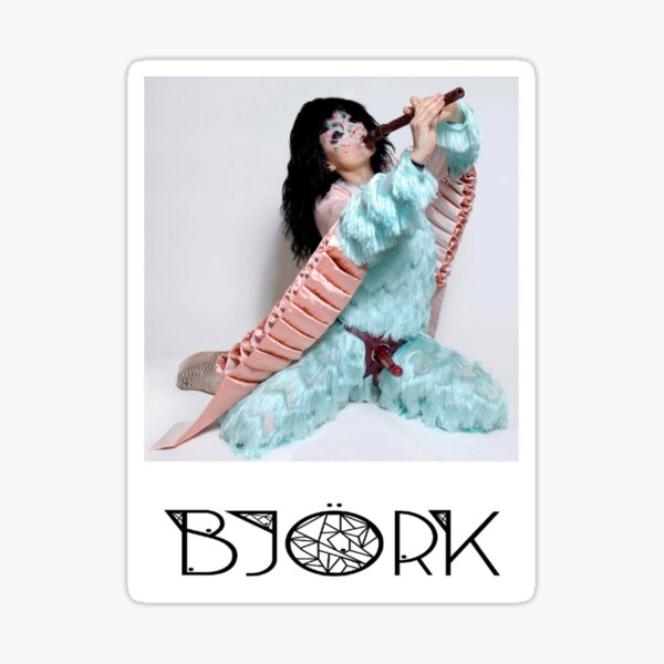 "BJORK" Sticker for Sale by MowrisKallyn | Redbubble