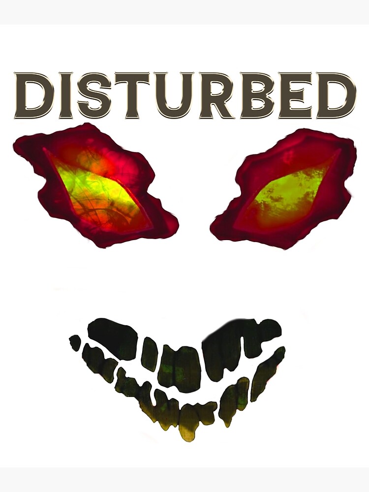 "Merch Traffic Disturbed White Scary Face " Poster for Sale by ...