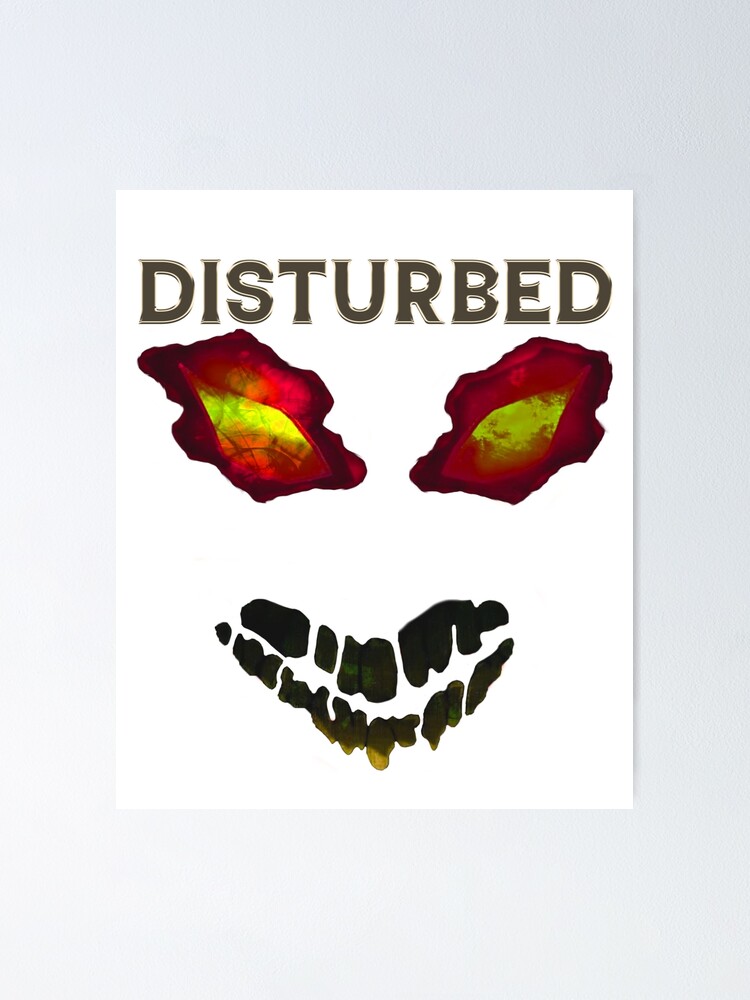 "Merch Traffic Disturbed White Scary Face " Poster for Sale by ...