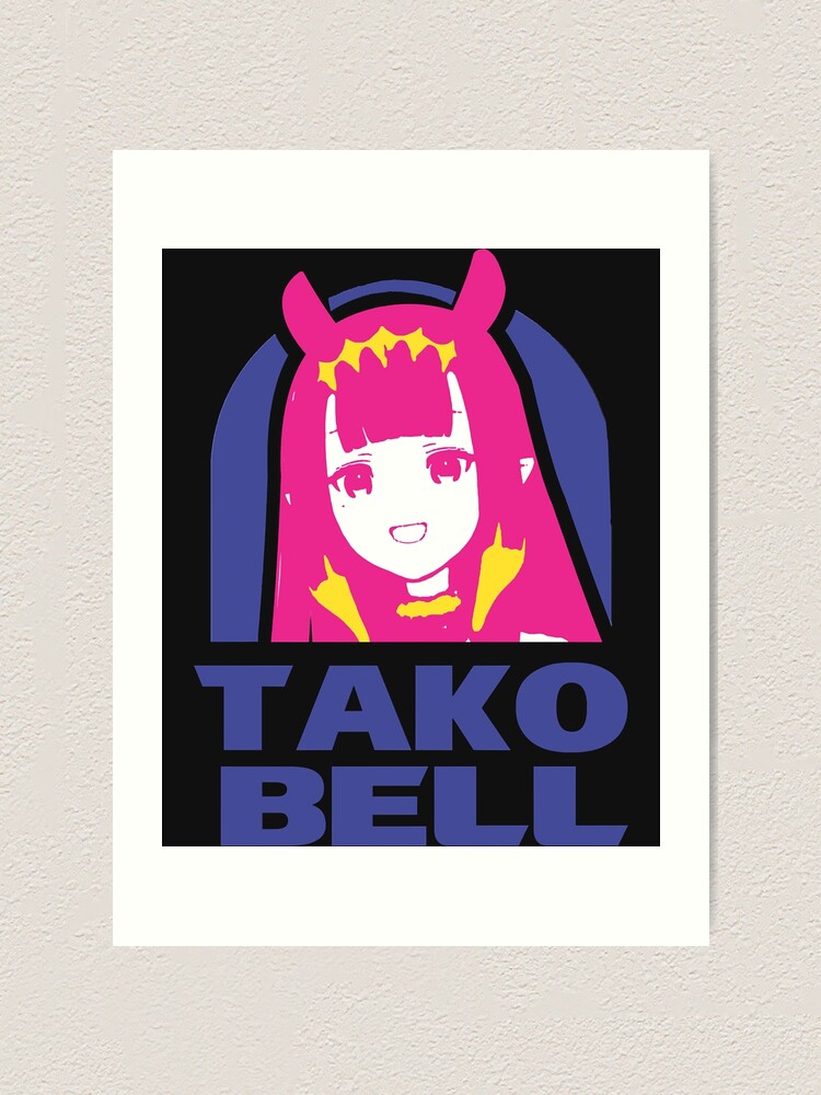 "Hololive en ina tako bell logo parody" Art Print for Sale by ...
