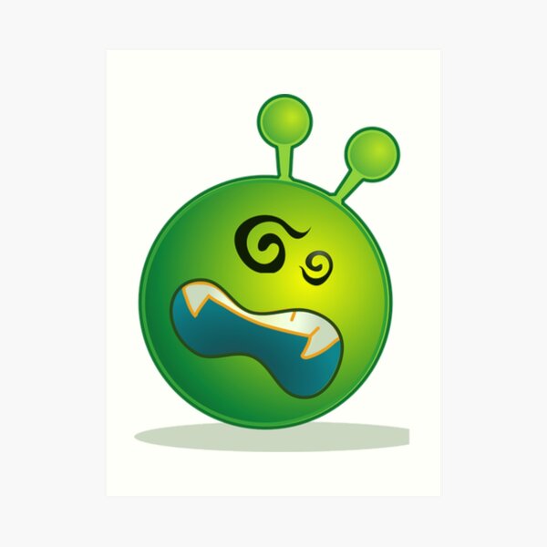 "Silly crazy alien emoji,alien emoji, back to school emoji, cute alien ...