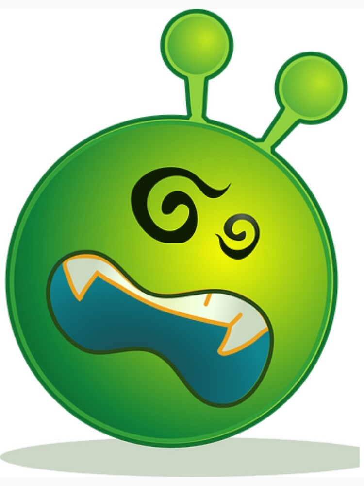 "Silly crazy alien emoji,alien emoji, back to school emoji, cute alien ...