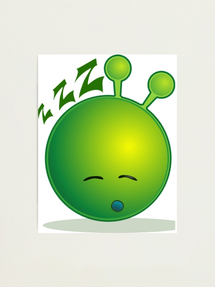 "Sleepy alien emoji,alien emoji, back to school emoji, cute alien ...