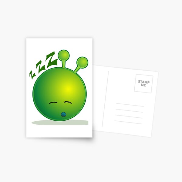 "Sleepy alien emoji,alien emoji, back to school emoji, cute alien ...