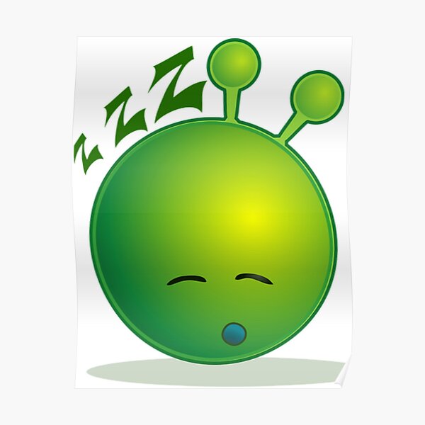 "Sleepy alien emoji,alien emoji, back to school emoji, cute alien ...