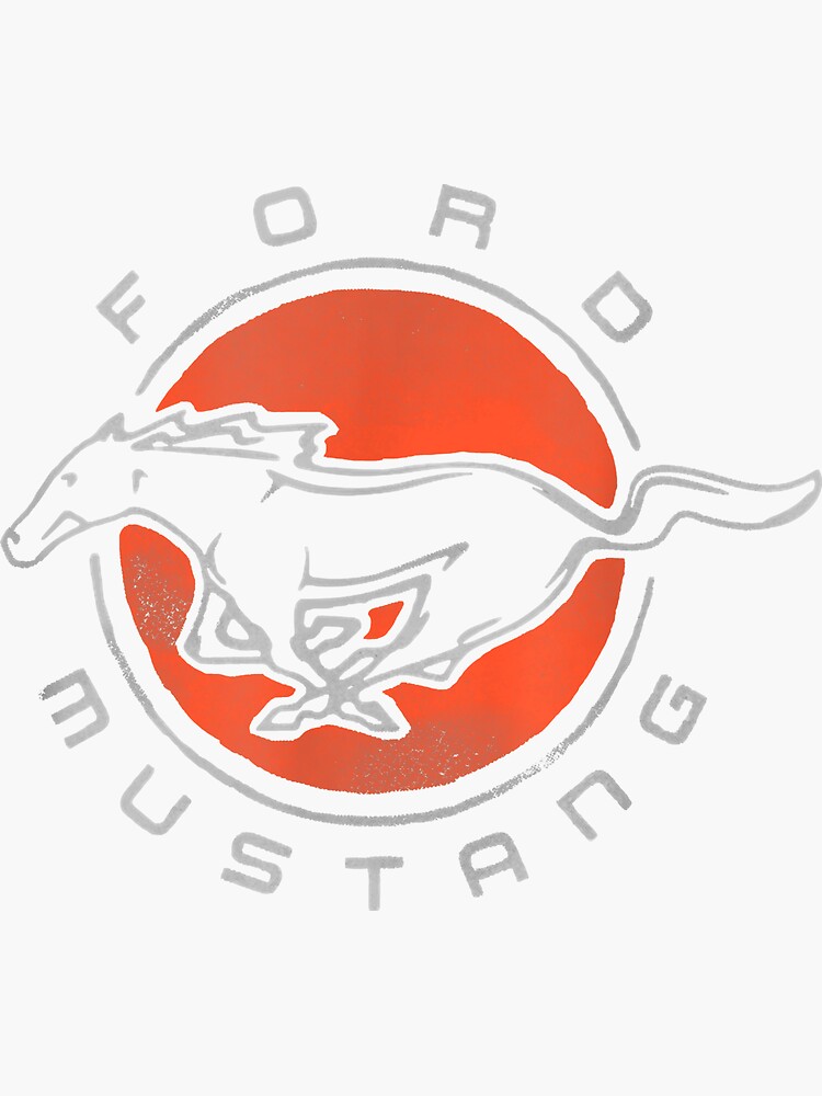 "Ford mustang circle logo" Sticker for Sale by carmelam32q | Redbubble