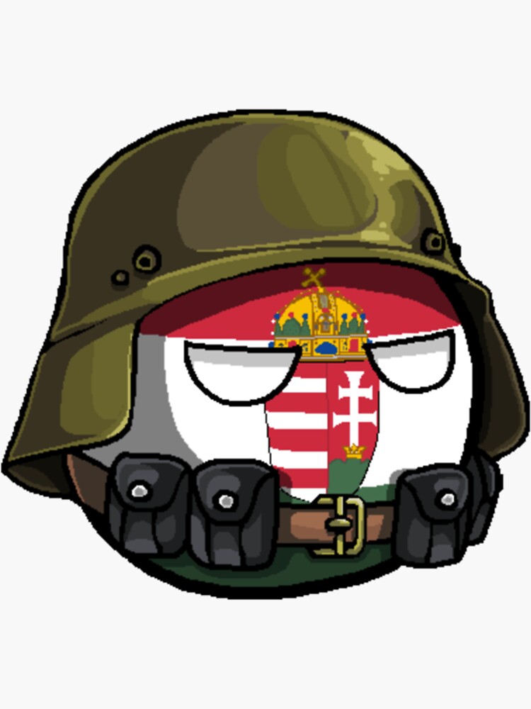 "Hungaryball (Countryball) " Sticker for Sale by PotterArthur | Redbubble