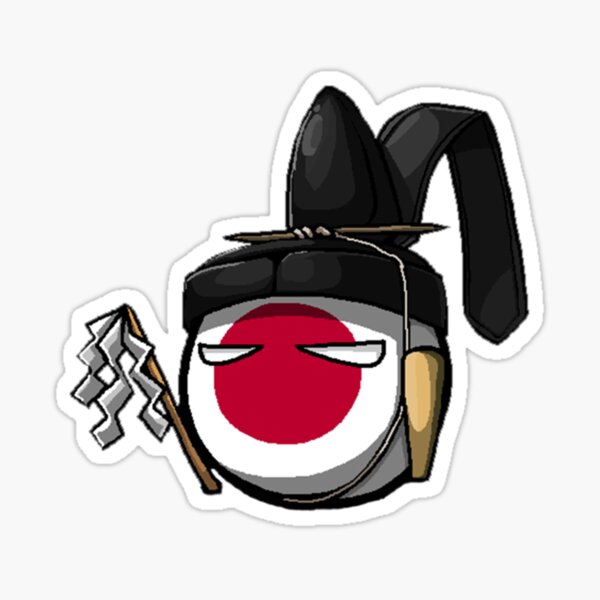 "Japan Countryball " Sticker for Sale by PotterArthur | Redbubble