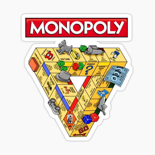 "Monopoly man throwing money " Sticker for Sale by GulFlowerofLife ...