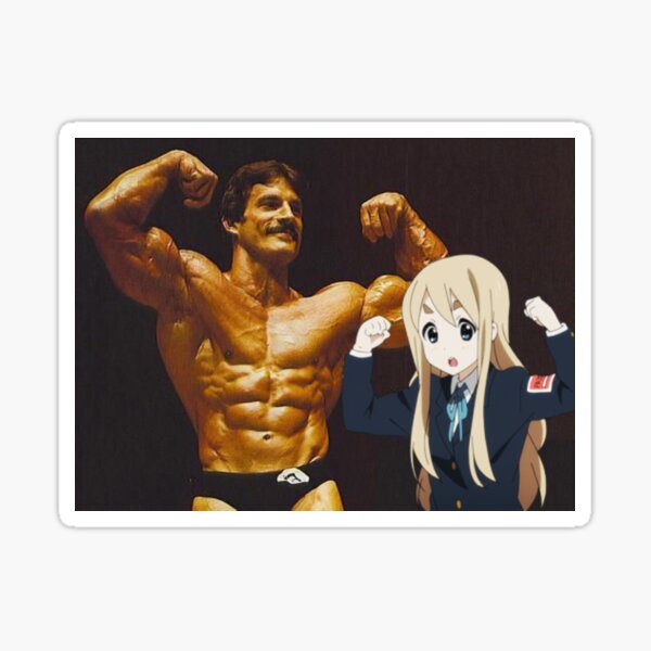 "Tsmugi Kotobuki and Mike Mentzer" Sticker for Sale by ionicnova ...