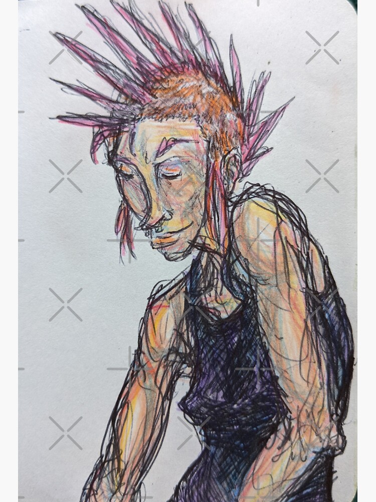 "Punk Hawk" Sticker for Sale by arfff | Redbubble