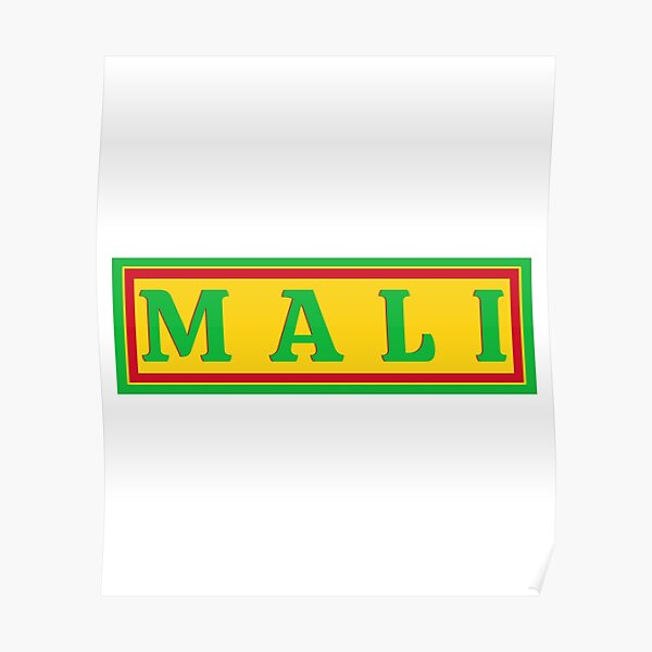 "Mali Flag Colours Plate" Poster for Sale by FedSherDesign | Redbubble