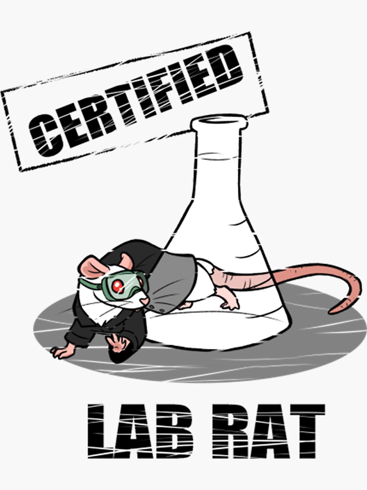 "Science T-ShirtLab Rat" Sticker for Sale by WilliamPodeski | Redbubble