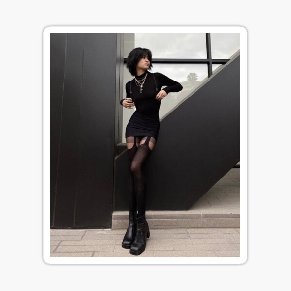 "Emo queen in downtown scene" Sticker for Sale by emoartwork | Redbubble