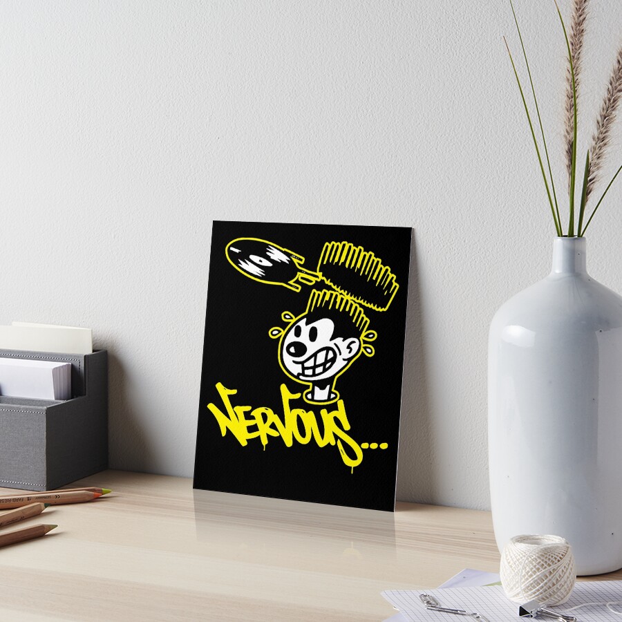 "Nervous Records Logo" Art Board Print for Sale by londai8kdom | Redbubble