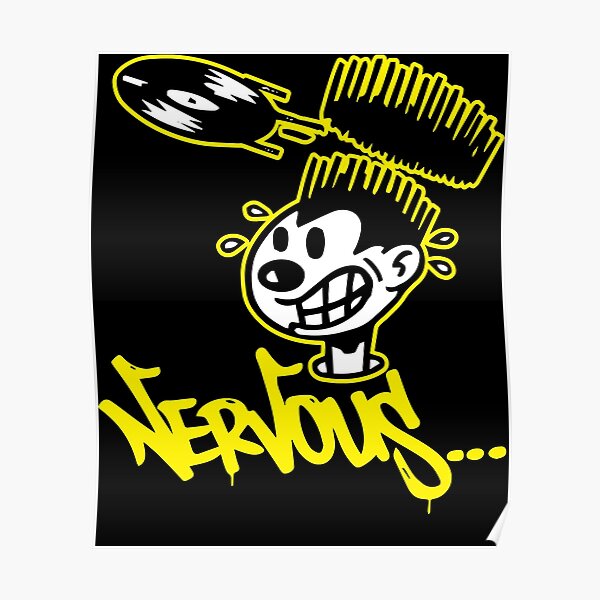 "Nervous Records Logo" Poster for Sale by londai8kdom | Redbubble