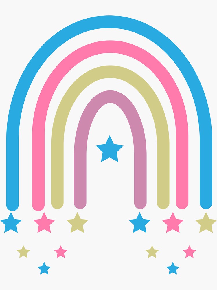 "Best Boho Star Rainbow Sticker" Sticker for Sale by mahsanart | Redbubble