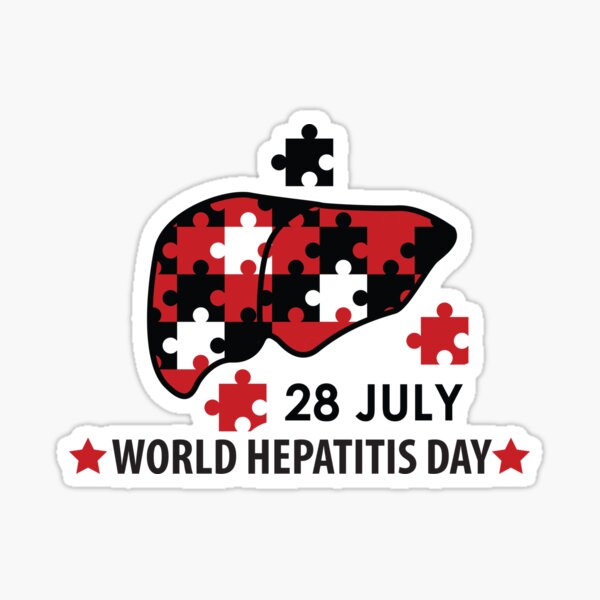 "World Hepatitis Day Awareness 28th July Hepatitis Survivor" Sticker ...