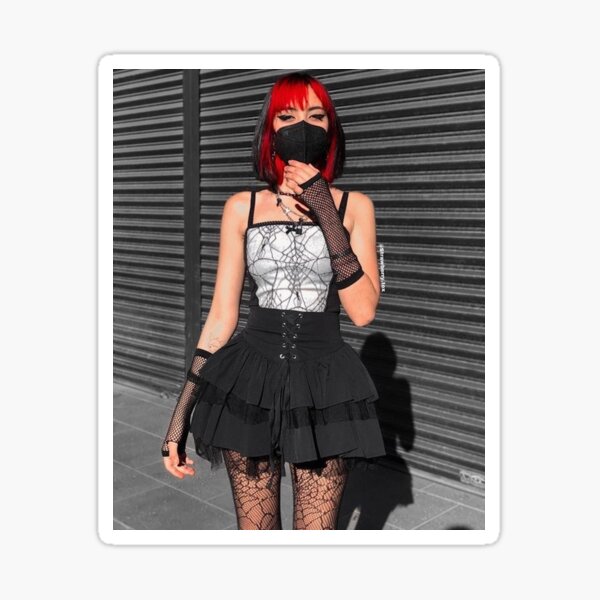 "Emo red fairy angel" Sticker for Sale by emoartwork | Redbubble