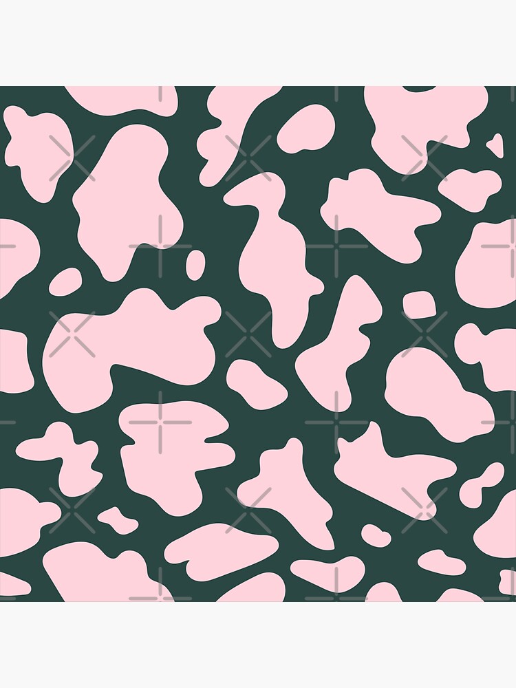 "Teal and Pink Cow Print" Sticker for Sale by koovox | Redbubble