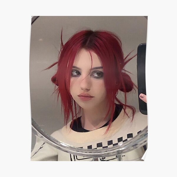 Emo In The Mirror Poster For Sale By Emoartwork Redbubble