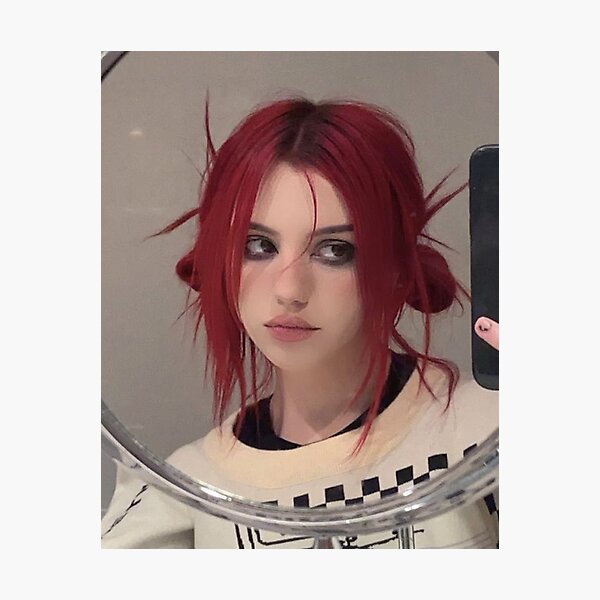 "Emo in the mirror" Photographic Print for Sale by emoartwork | Redbubble