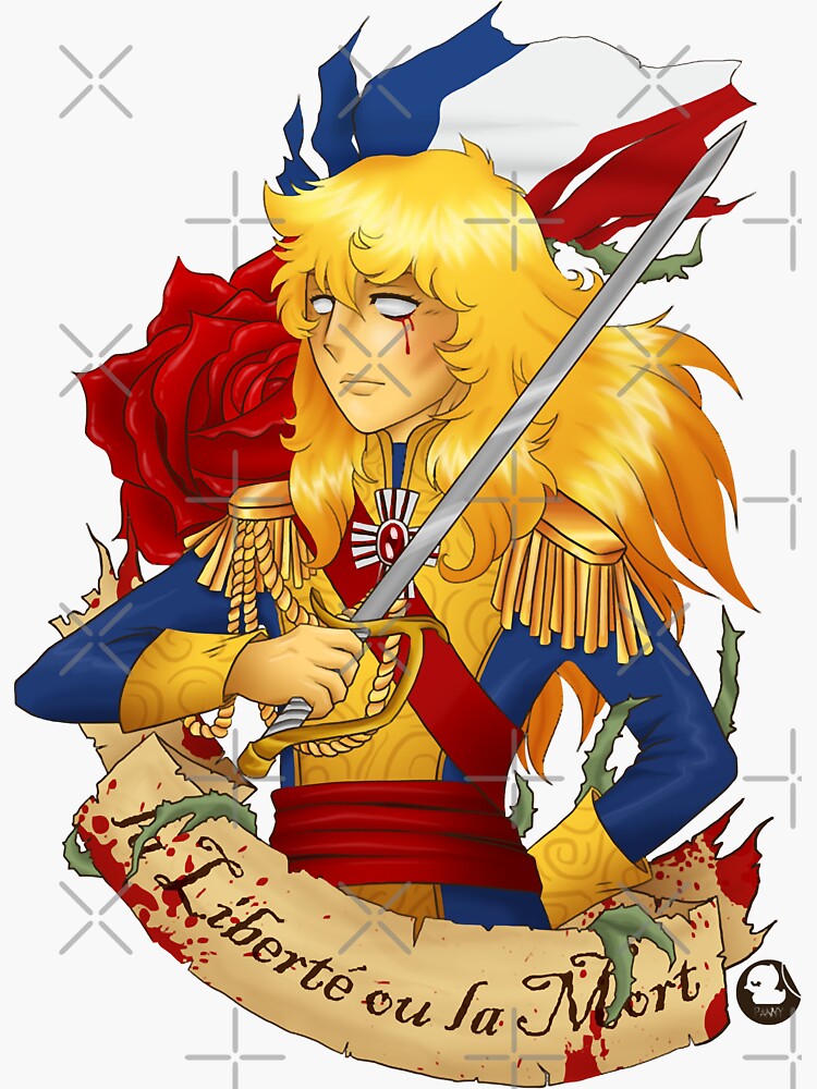 "Rose Tribe Muscular Giant La Liberté Ou La Mort Fitted Cool" Sticker ...