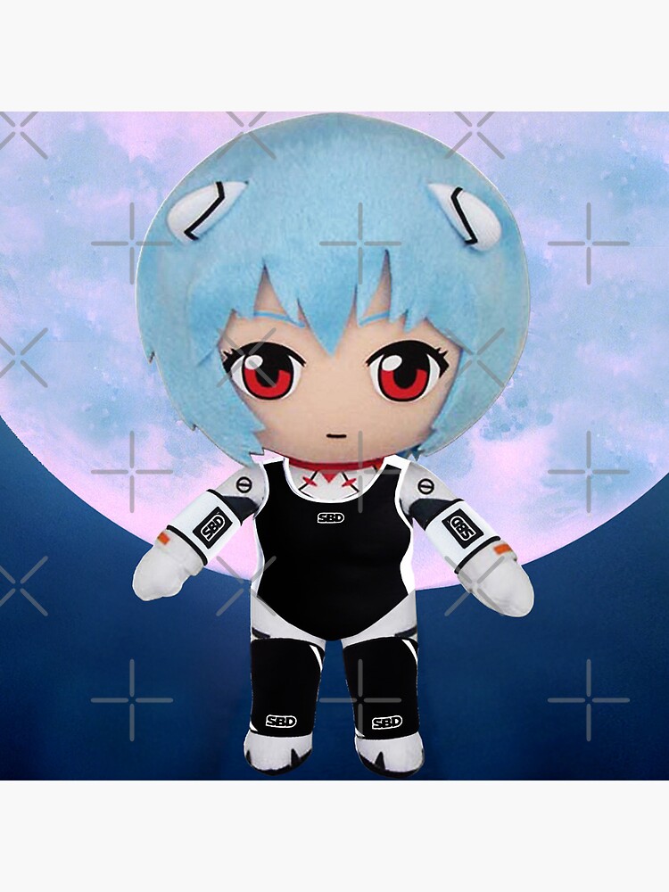 "SBD Eclipse Powerlifter Rei Ayanami Plush" Art Print for Sale by ...