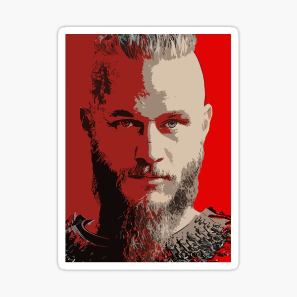 "Music Retro Vikings Ragnar Graphic For Fan" Sticker for Sale by ...