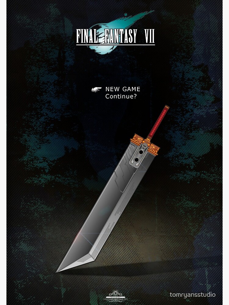 "Continue Screen Final Fantasy 7" Journal for Sale by tomryansstudio ...