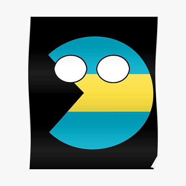 "Countryball Laenderball Land Heimat Bahamas " Poster for Sale by ...