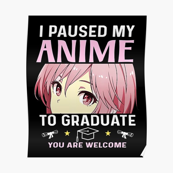 "Graduation 5Th 8Th Grade Class 2022 Anime Graduate Girls" Poster for ...