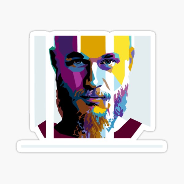 "Retro Vintage Vikings Ragnar" Sticker for Sale by SandraBlackwell ...