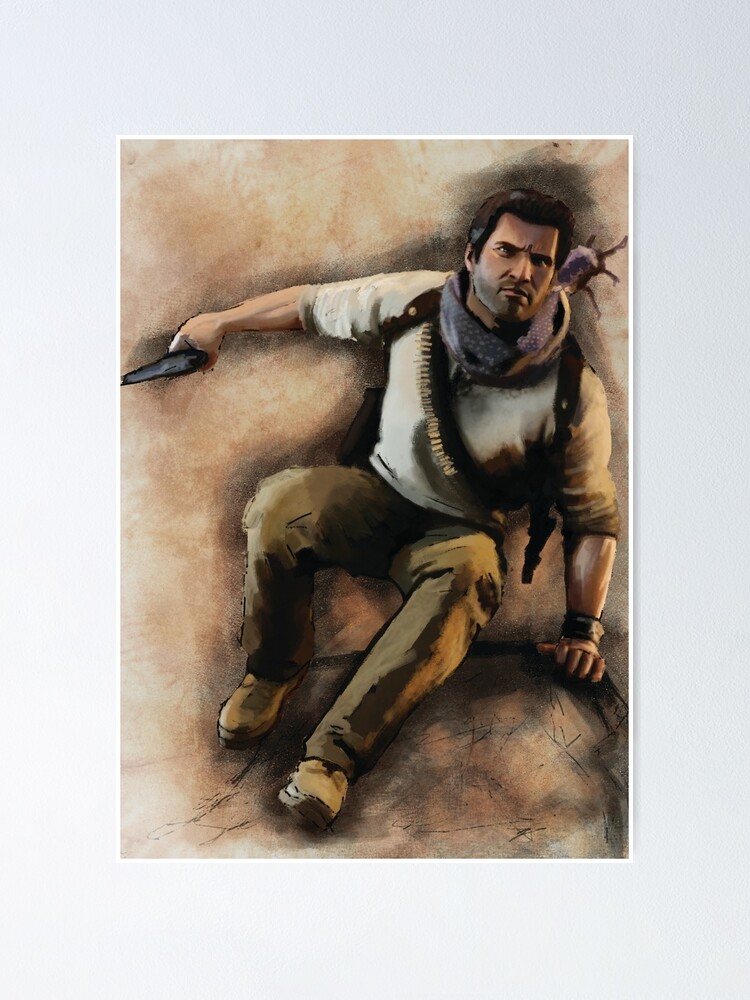 "Nathan Drake" Poster by LiamShawberry | Redbubble