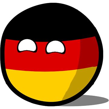 "Germanyball (Countryball) " Greeting Card for Sale by RobinsonBevis ...