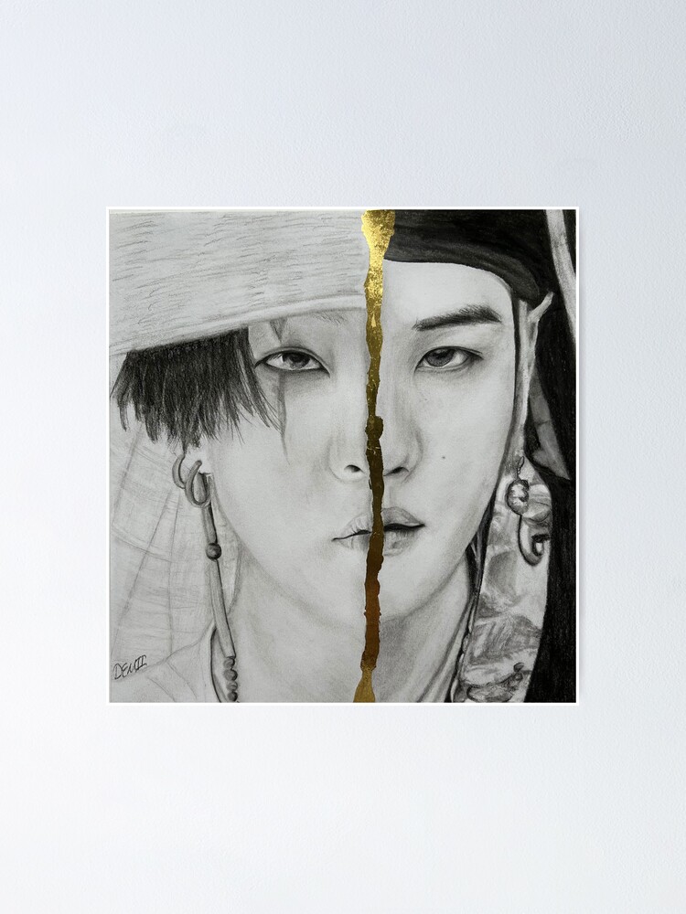 "Agust D Daechwita charcoal drawing" Poster for Sale by Demii-S | Redbubble
