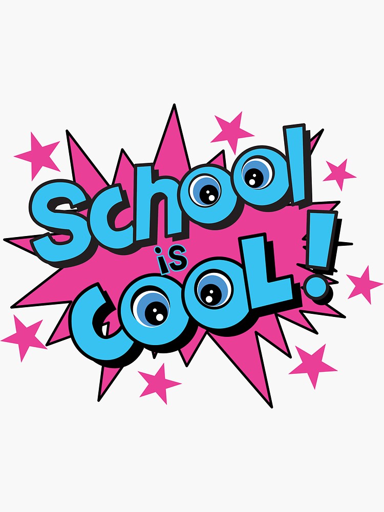 "Kids, Back to school - School is Cool" Sticker for Sale by SunriseD ...