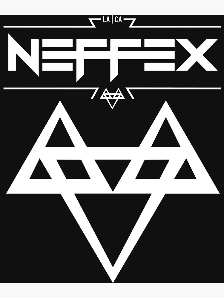 "Neffex logo white" Poster for Sale by donnanancyft | Redbubble