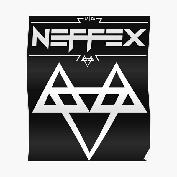 "Neffex logo white" Poster for Sale by donnanancyft | Redbubble